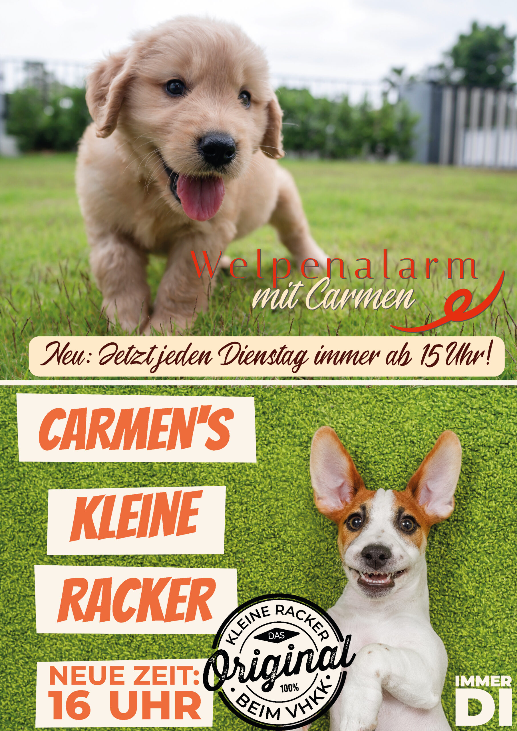 Welpenalarm und Kleine Racker: Neue Anfangszeiten am Dienstag für den ...